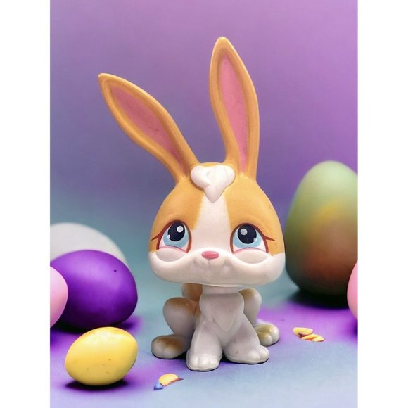 Hasbro | Toys | Lps Littlest Pet Shop 75 White Orange Bunny Rabbit Long ...